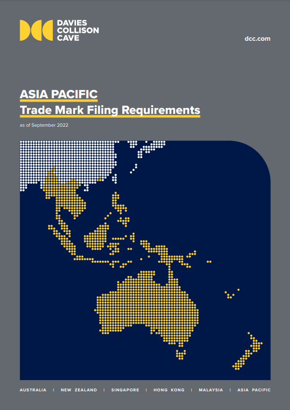 Asia Pacific Filing Requirements - Davies Collison Cave